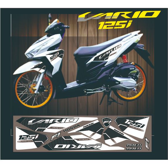 Vario LED OLD VARIO 125/150 SIMPLE STRIPING Sticker | Shopee Malaysia