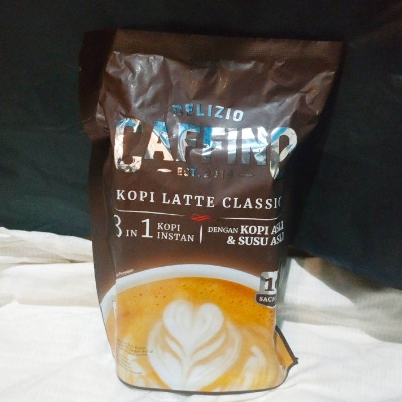 Caffino Kopi Latte classic 20 grams Instant mocca Coffee 3 in 1 Plan ...