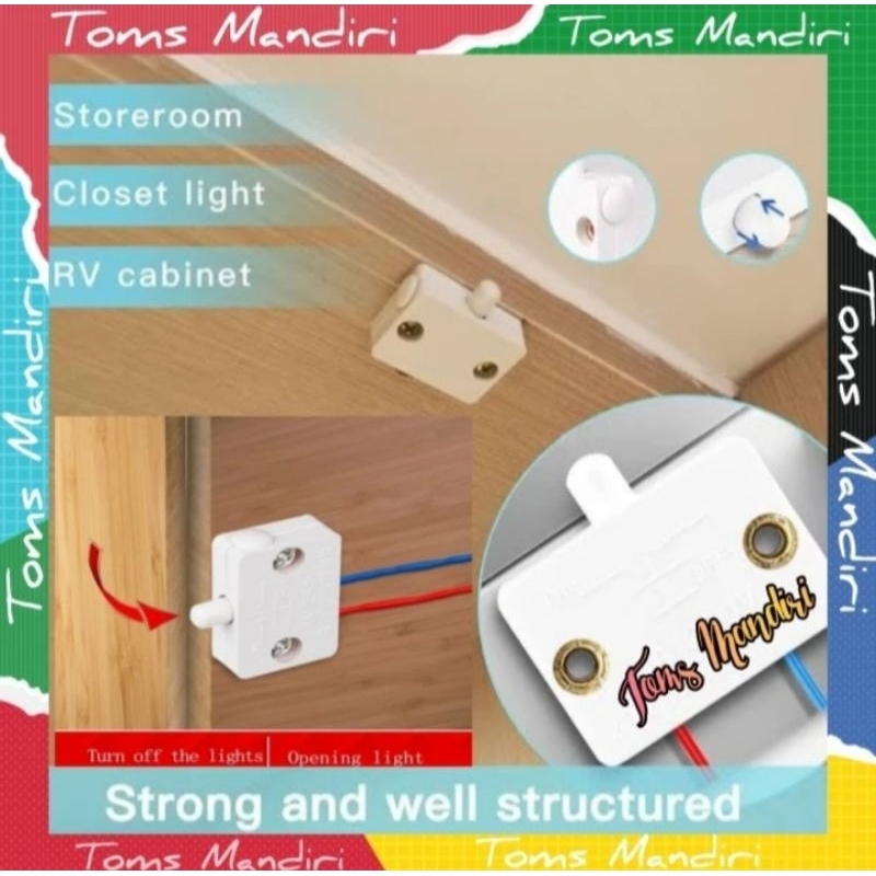 Automatic On Off Switch Light Switch for Sliding Cabinet Cupboard Door ...