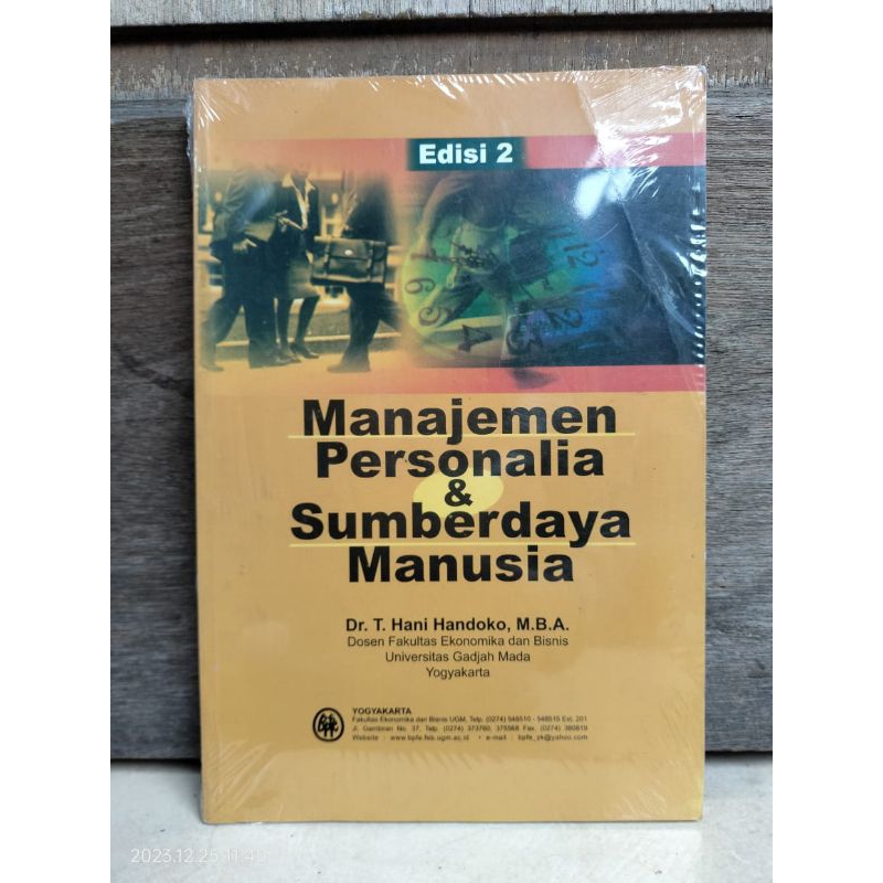 Personal MANAGEMENT & HUMAN RESOURCES book by DR.T.HANI HANDOKO ...