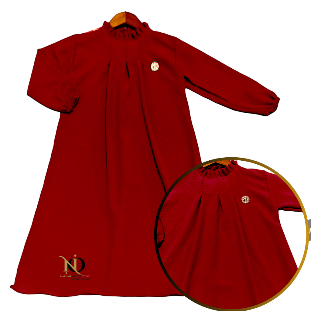 Maroon children's gamis, Eid clothes 2024, maryam's latest model ...