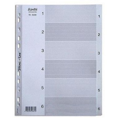Bantex Plastic Divider A4 6206 (1-6 Index) | Shopee Malaysia