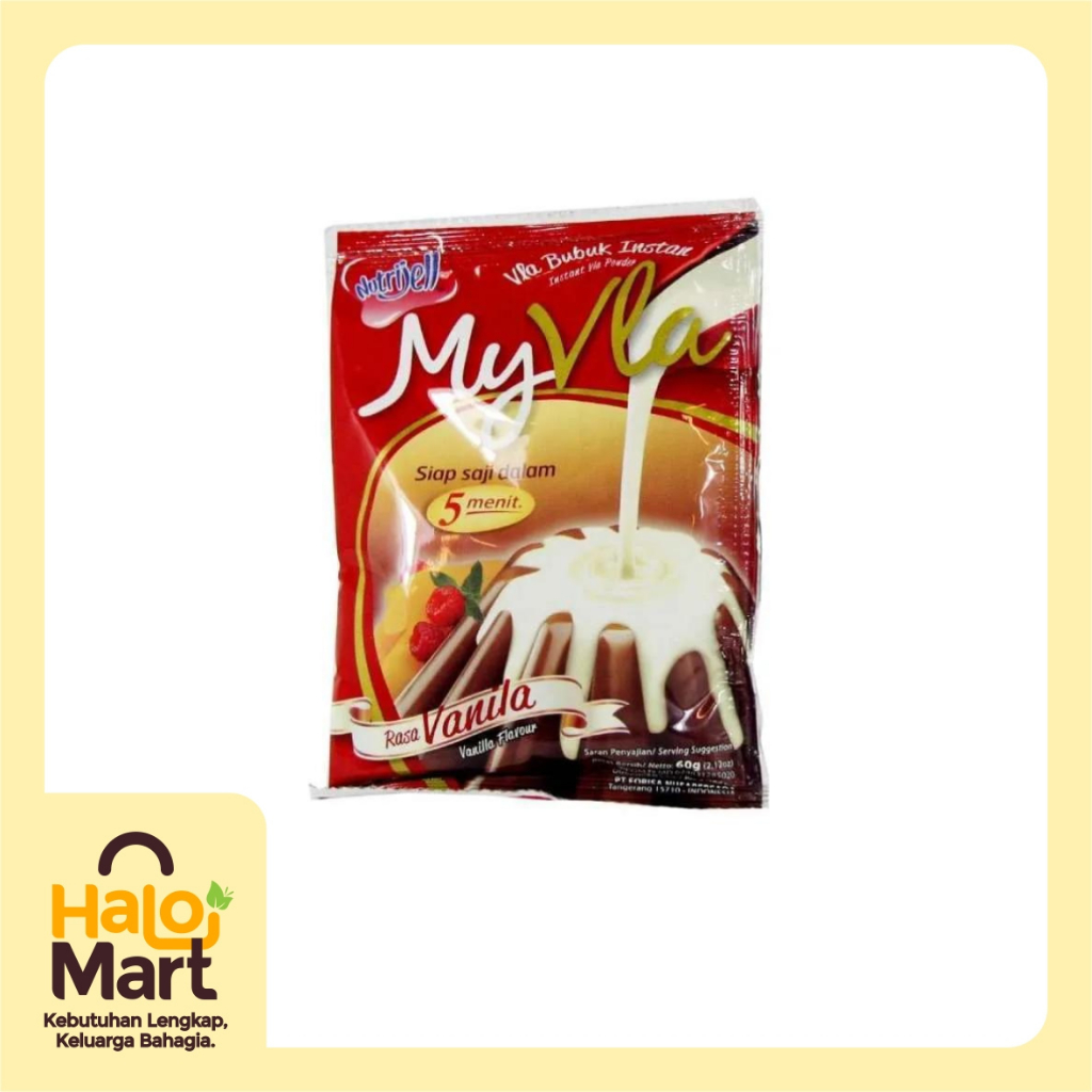Nutrijell My Vla Vanilla Flavor Powder Vla Instant [60G] | Shopee Malaysia