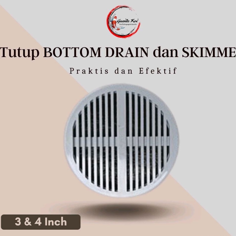 Lid Bottom Drain Skimmer Koi Pond Size 3 inch & 4 inch | Shopee Malaysia