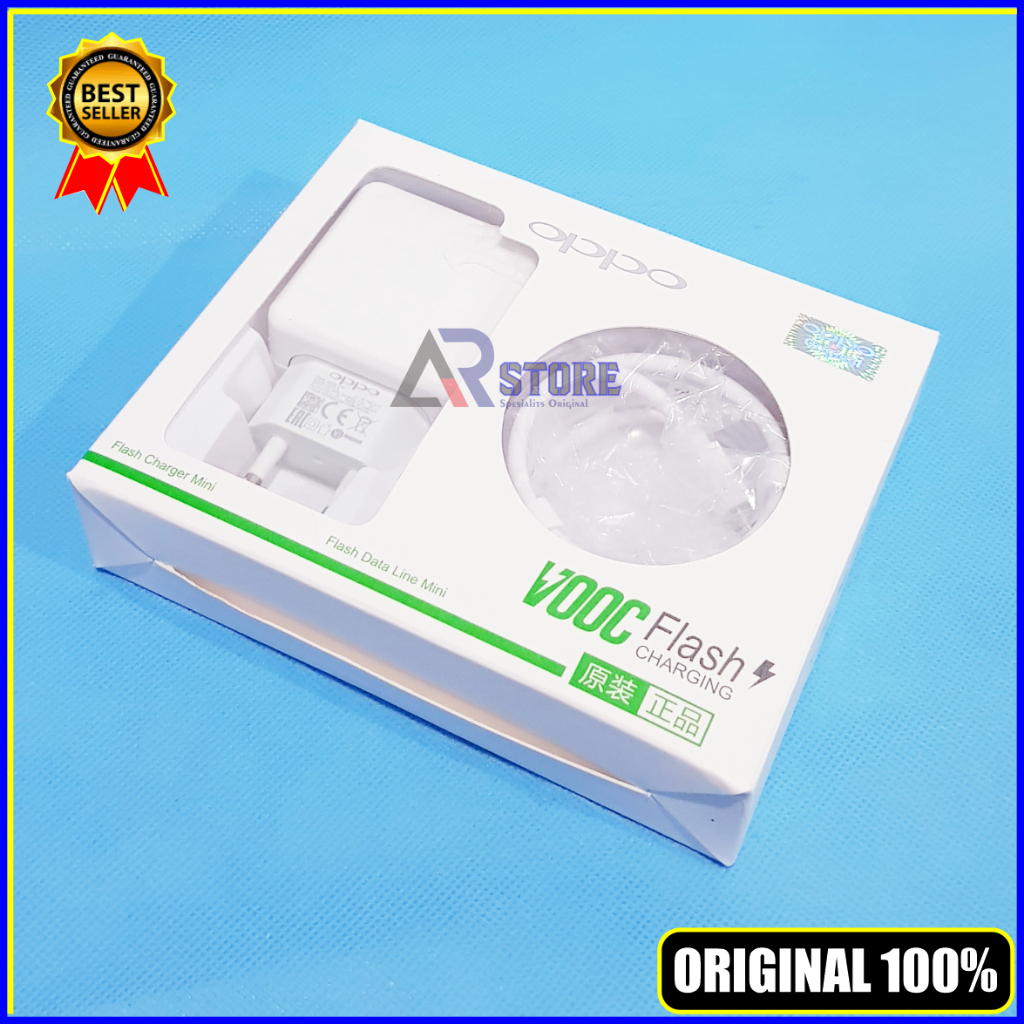 Flash Charger OPPO VOOC F9 F11 PRO 5V-4A 100% AR Original CAS Adapter ...