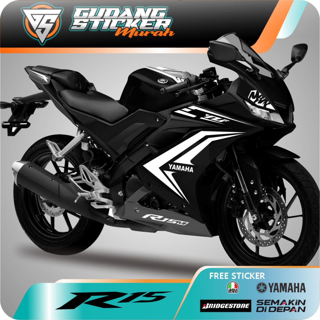 Striping CUTTING R15 V3 STICKER YAMAHA YZF STICKER CAN REQUEST COLOR ...