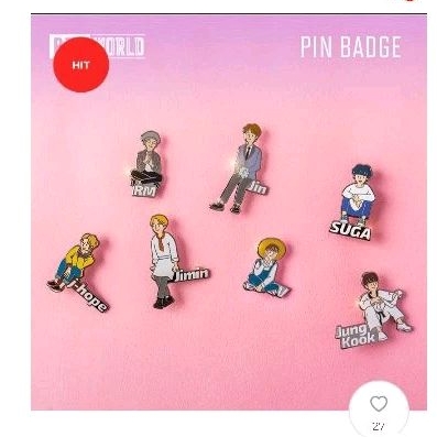 Bts WORLD PIN BADGE | Shopee Malaysia