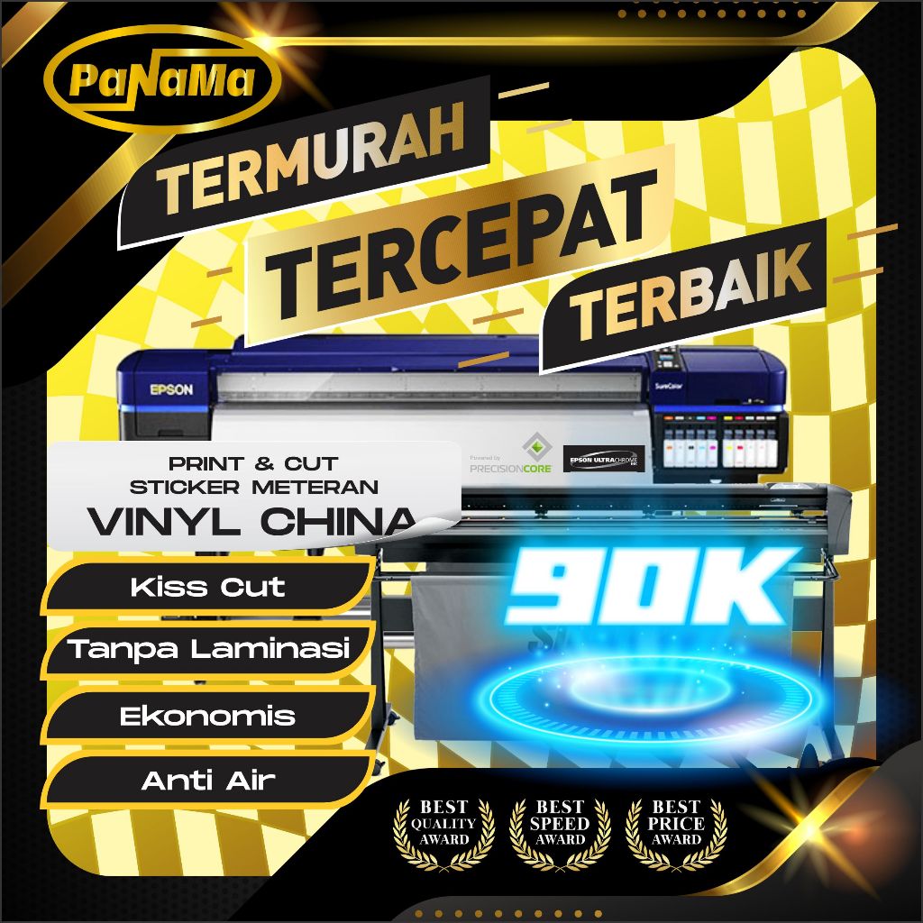 Chinese Vinyl Print & Cut Stickers, Print Cut Meter Stickers, Bandung ...