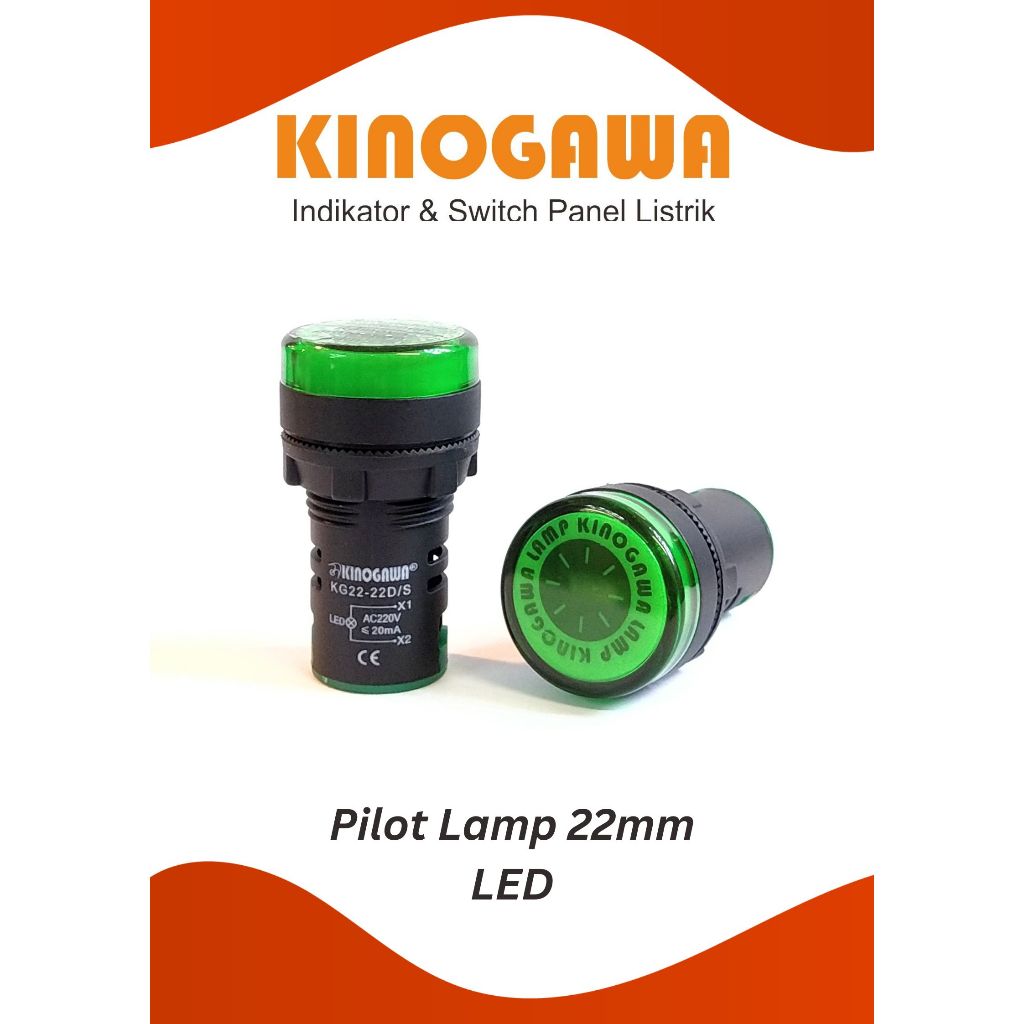 HIJAU Pilot Lamp 22mm 220v Green - AD22 indicator Lamp | Shopee Malaysia