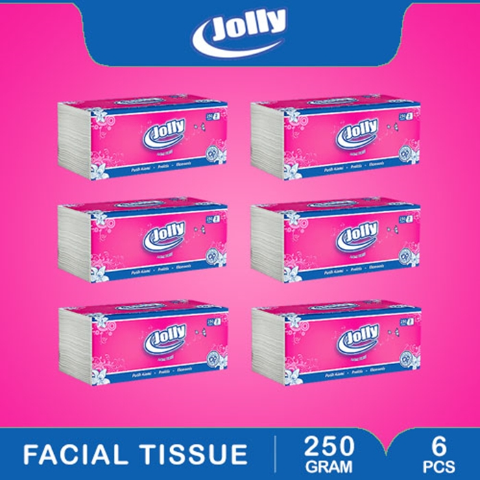 [Package Of 6 Pax] 250 Sheets Jolly Facial Tissue / Jolly Facial Tissue ...