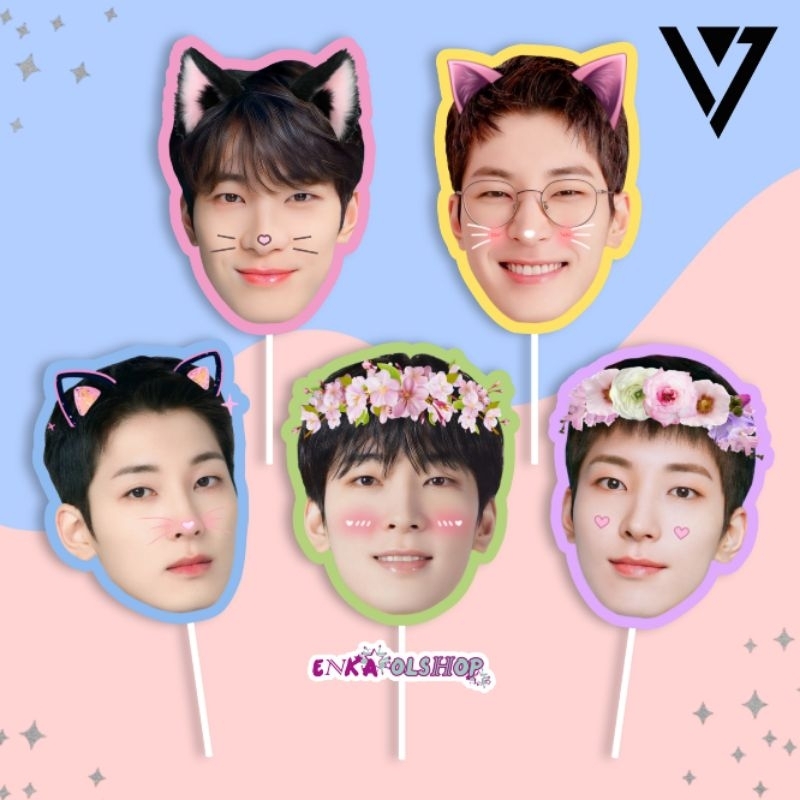 Face FAN/ SEVENTEEN FACE FAN: WONWOO (KIYOWO VERSION) handfan, kpop FAN ...