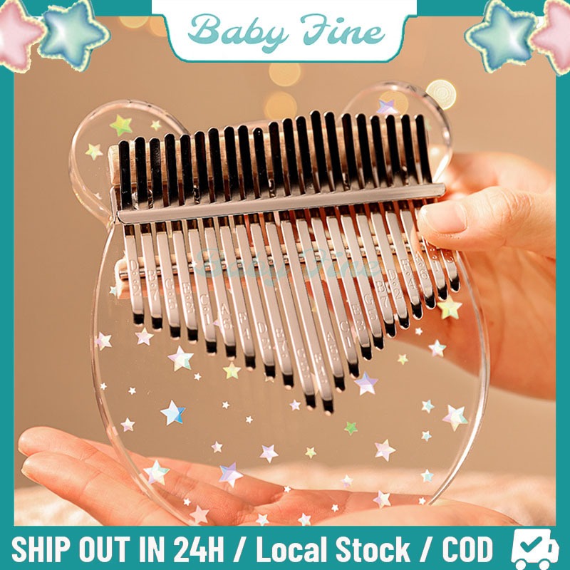 Kalimba Musical Instrument 17 keys/21 keys Acrylic BONUS Bag/Kalimba17 ...