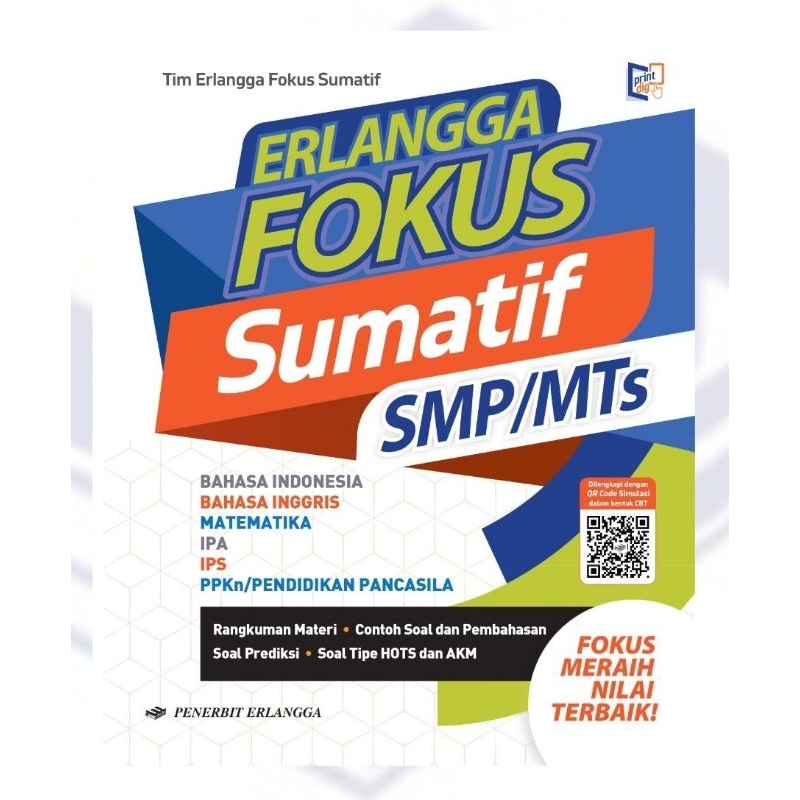 Original Text Book Erlangga Focus Sumative For Junior High School/Mts ...