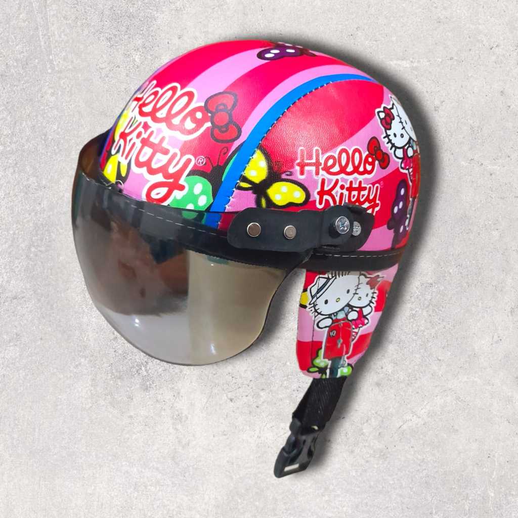 Hello KITTY Character Retro Children's Helmet For Ages 1-6 Years ...
