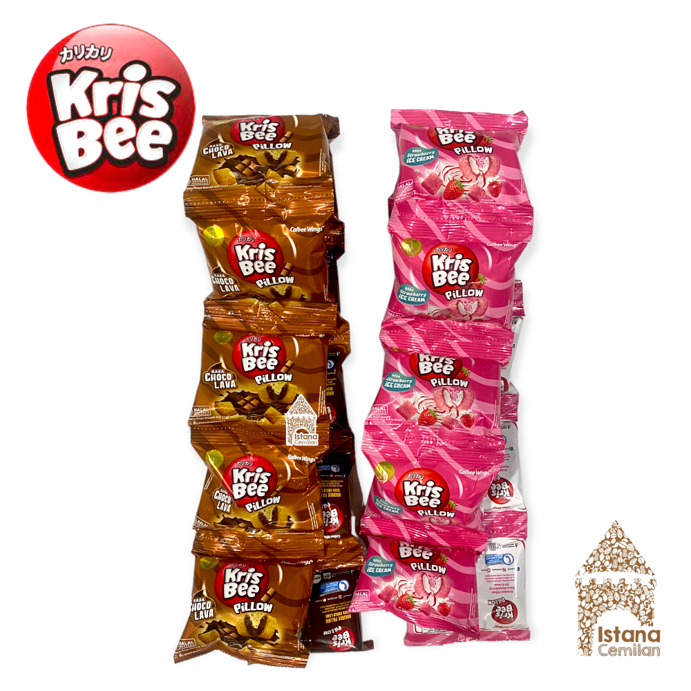 Krisbee Pillow Chocolava / Strawberry Ice Cream 6 Gram Renceng (10 pcs ...