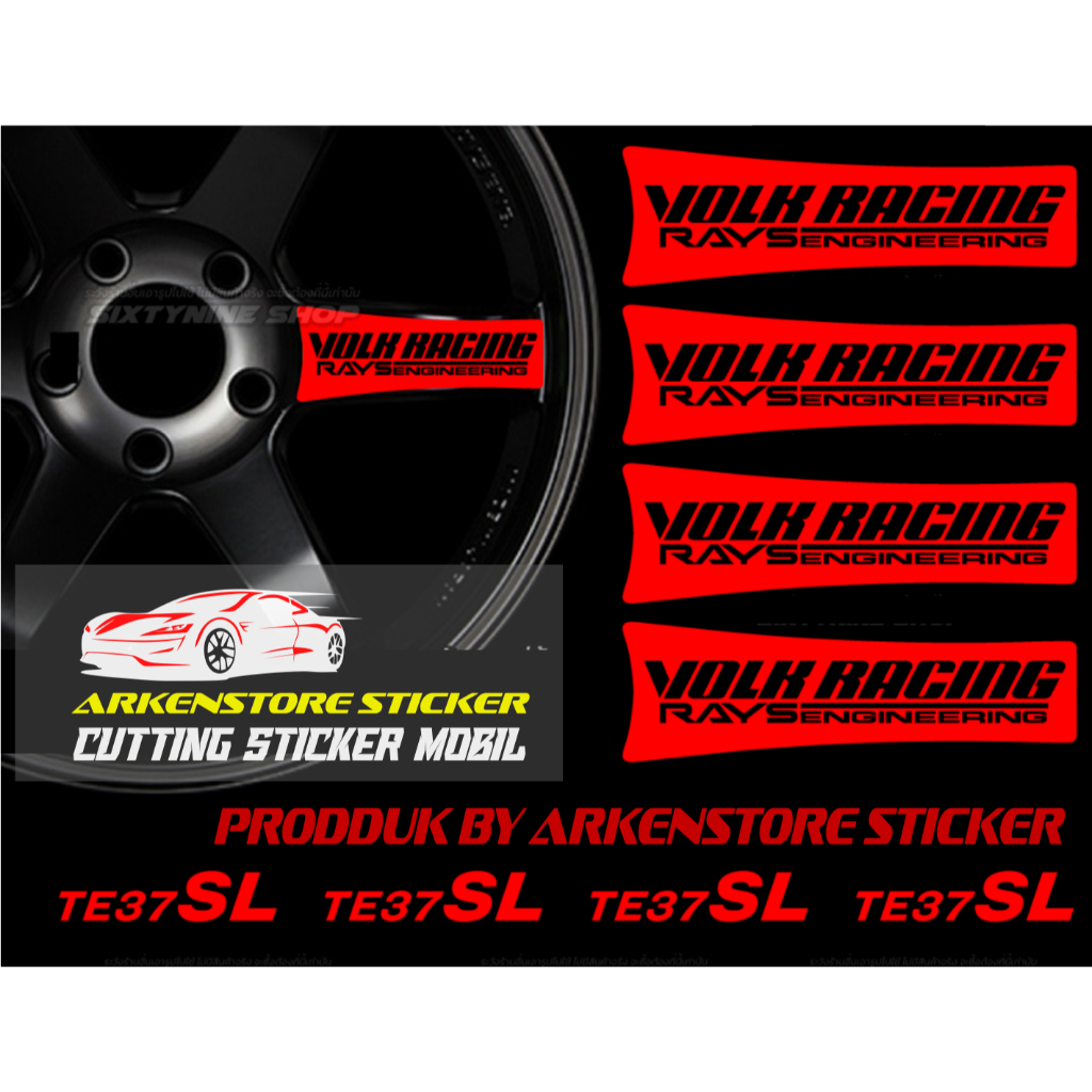 Sticker STICKER STICKER STICKER TE37 SL VOLK RACING RAYS STICKER VELK ...