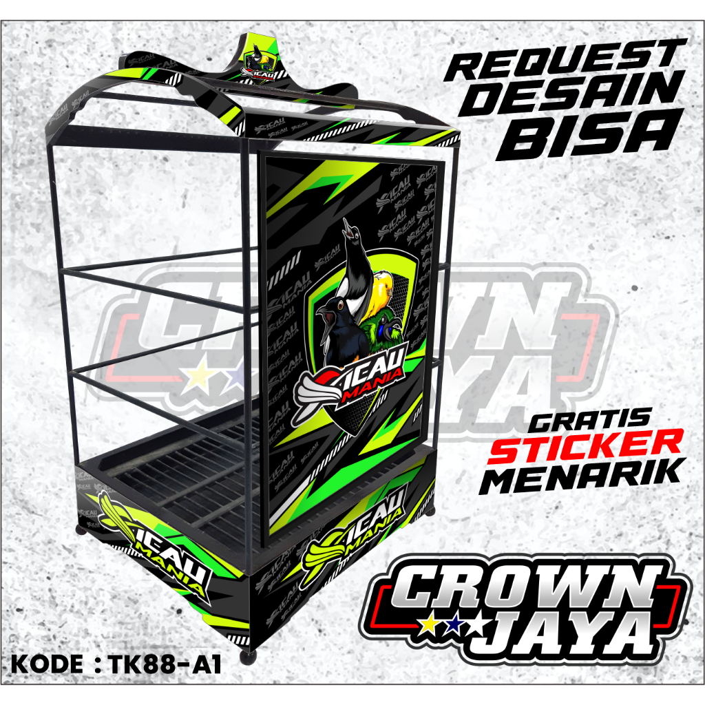 Cage DECAL Sticker - Cage DECAL Canary Cage NO 1 NO 2 NO 3 ...