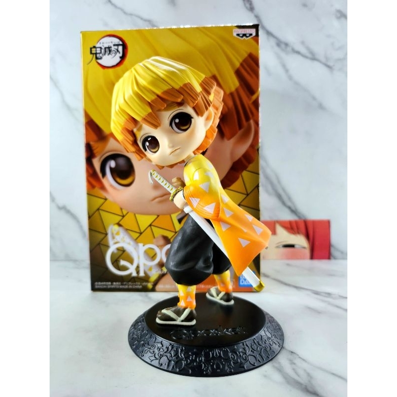 Q Posket Figure Agatsuma Zenitsu - Kimetsu no Yaiba (14cm) | Shopee ...