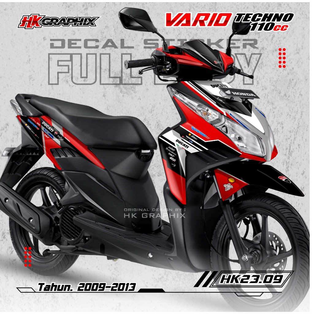 Decal Sticker Fullbody Vario 110 Techno 2009 2010 2011 2012 2013 Livery ...