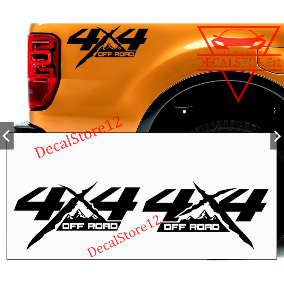 Sticker sticker 4x4 Rear Body sticker 4x4 off road | Shopee Malaysia