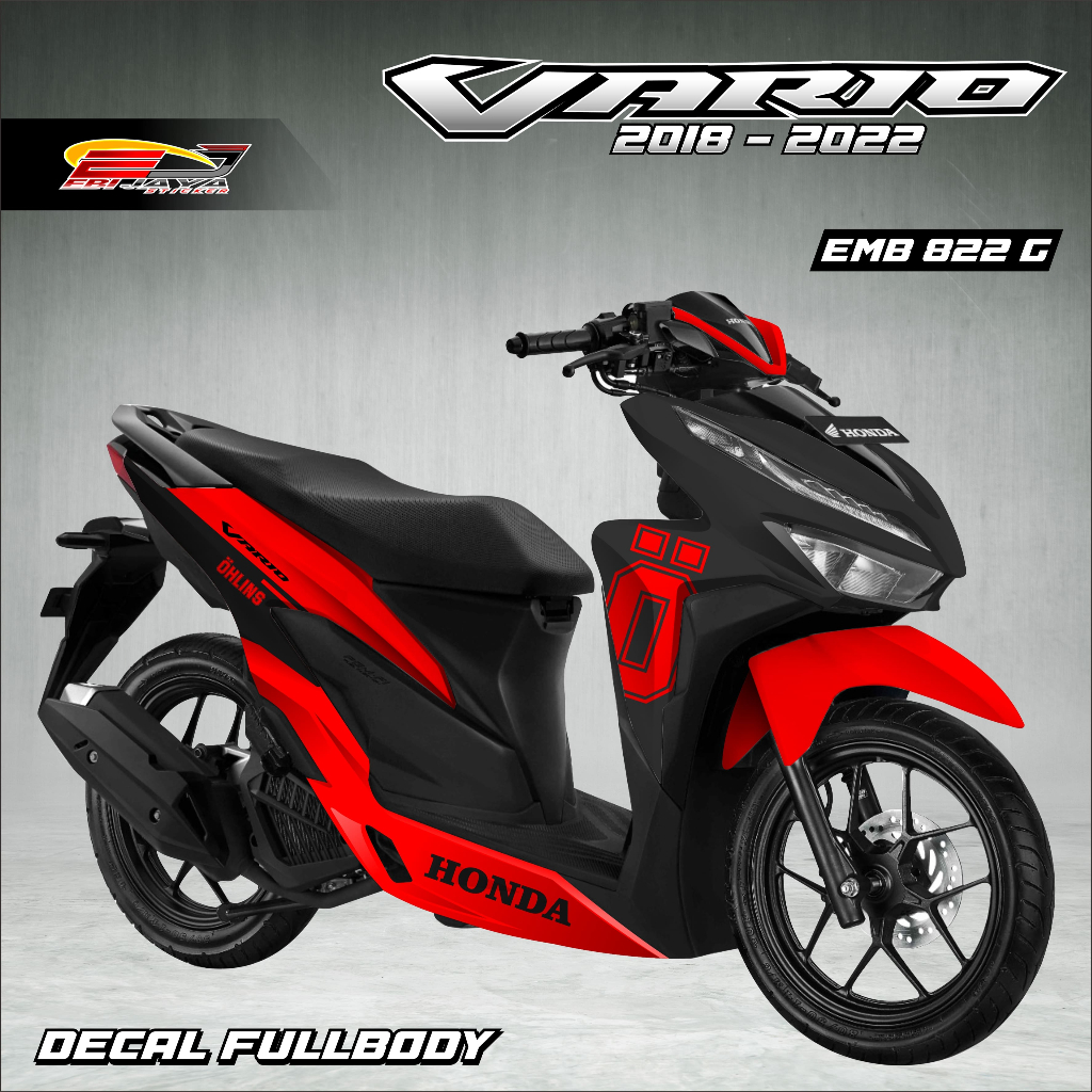 Decal STICKER VARIO 125 2018 FULL BODY NEW DESIGN-VARIO STICKER 2018/ ...