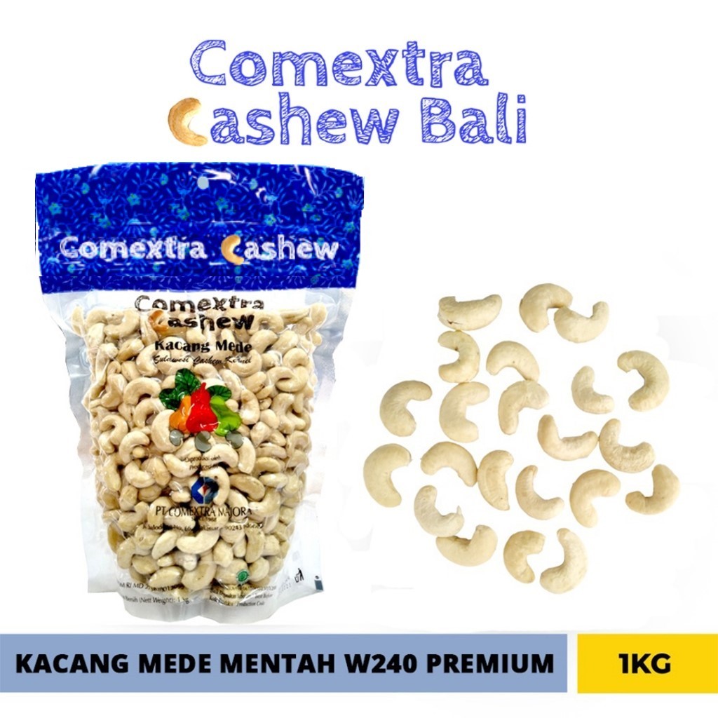Cashew Comextra Raw W240 Premium 1kg - Cashew Cashew Mente (Bali) | Shopee Malaysia