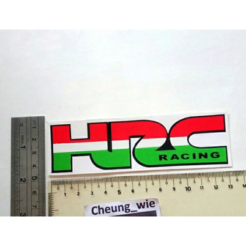 Hrc Racing Italian Flag Logo Sticker / Sticker, unit price is 1 pcs ...