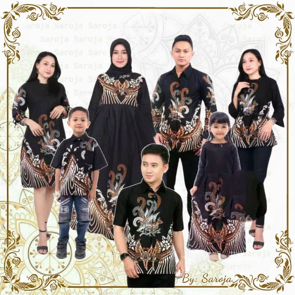 Family Couple Family Chicken Robe Set | Sarimbit Batik Wedding Dress ...