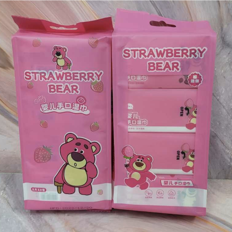 Lotso & Sanrio Wet Tissue Cute Mini Wet Tissue Sanrio & Lotso Character ...