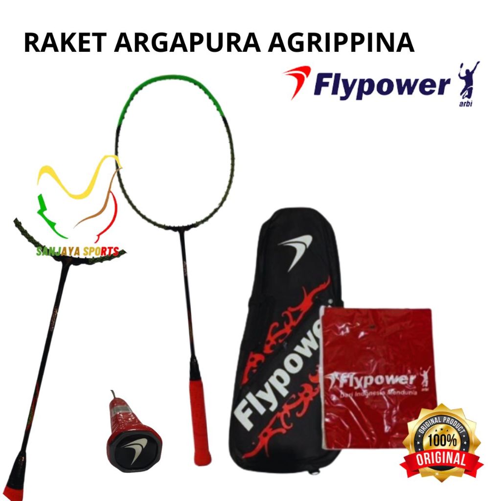 Flypower ARGAPURA AGRIPPINA SERIES ORIGINAL BADMINTON RACKET | Shopee ...
