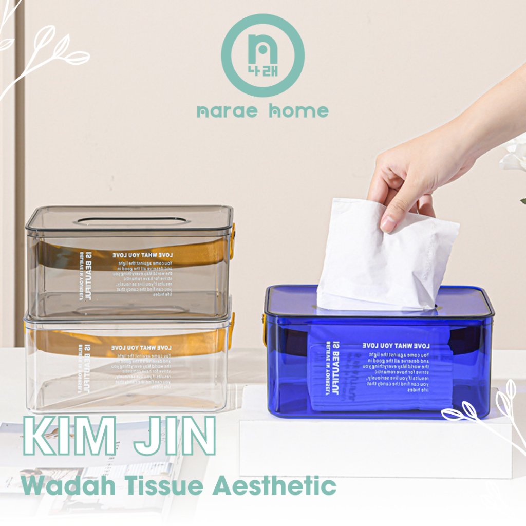 [NARAE]KIM Jin Aesthetic Tissue Box Aesthetic Tissue Box Clear Facial ...