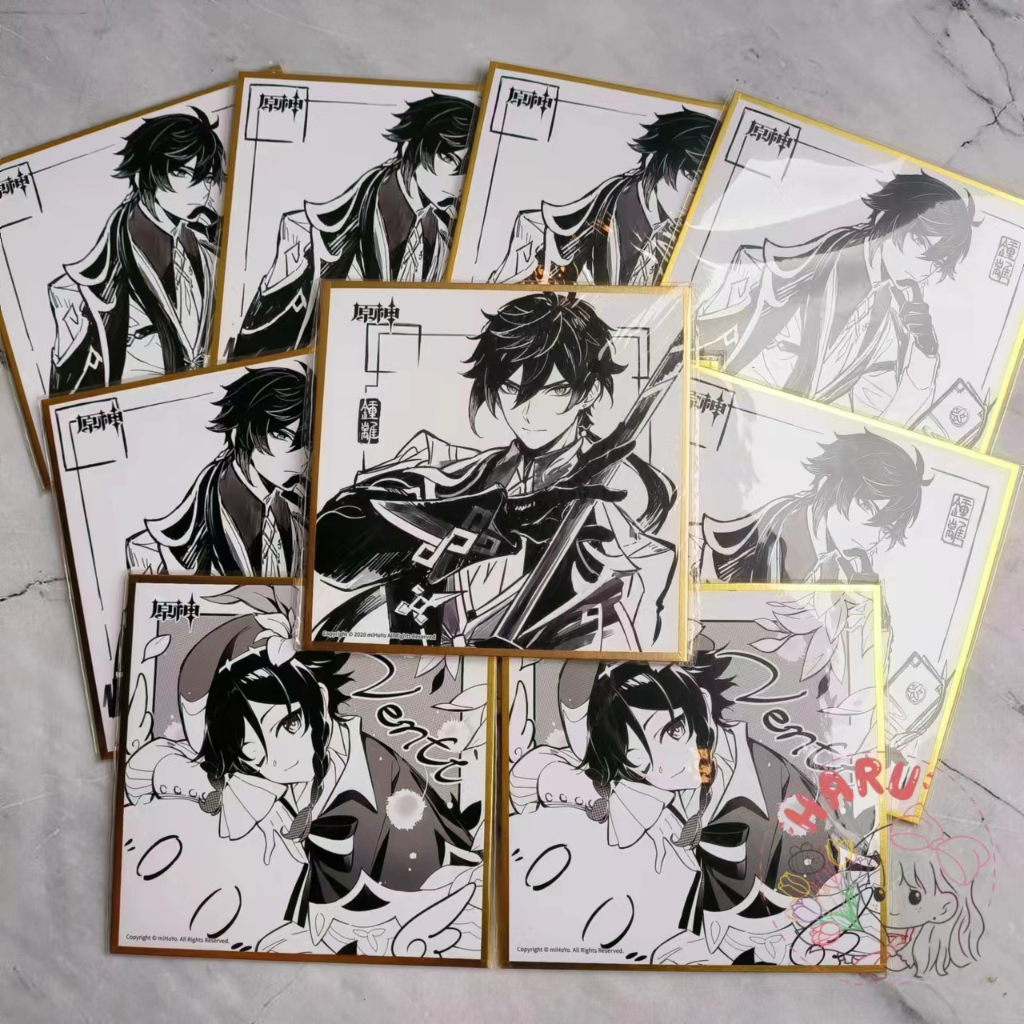 Genshin official commemorate fes shikishi limited genshin impact ...
