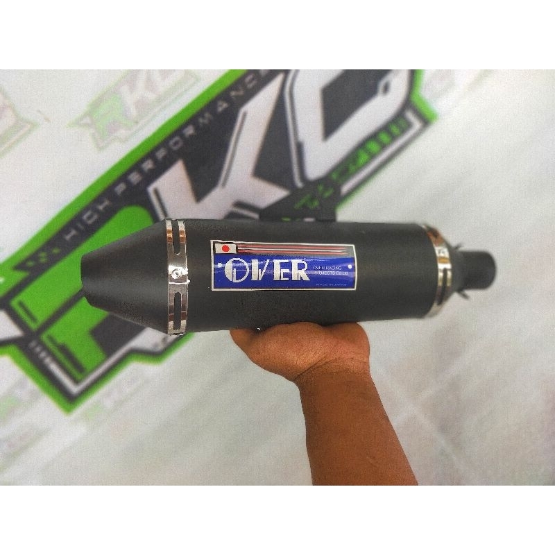 HITAM Exhaust Racing Slincer only (Inlet38) Over Black KLX CRF D ...