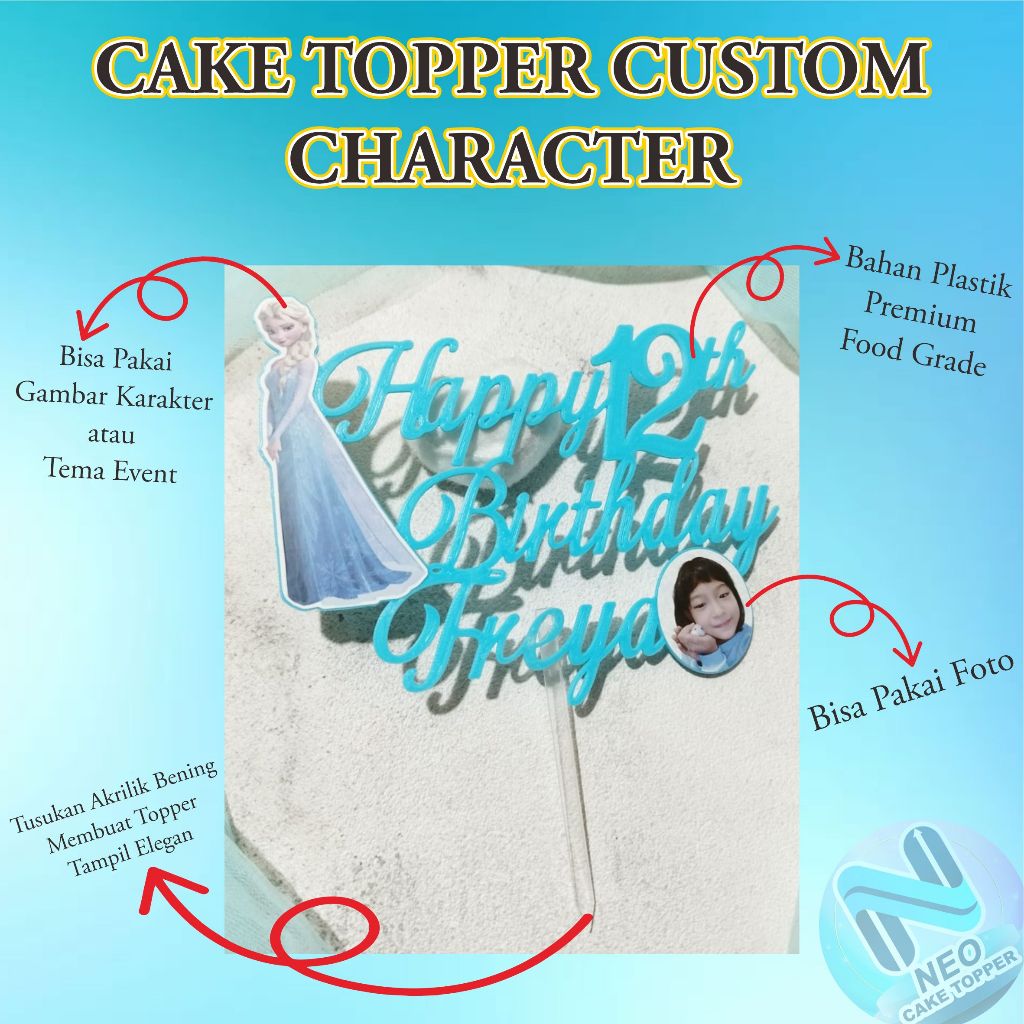 Custom Character Cake Topper || Custom Character Cake Topper | Shopee ...