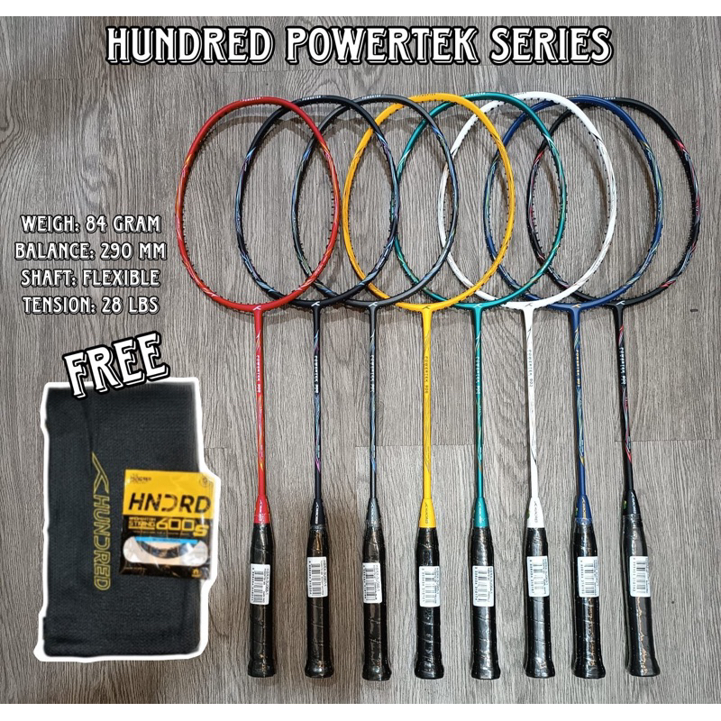 Original Hundred Powertek Series Racket | Shopee Malaysia