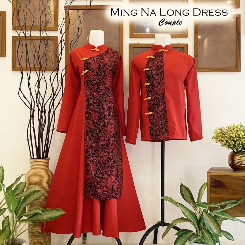KEMEJA Ming na long dress Chinese New Year dress long Tang Chinese New ...