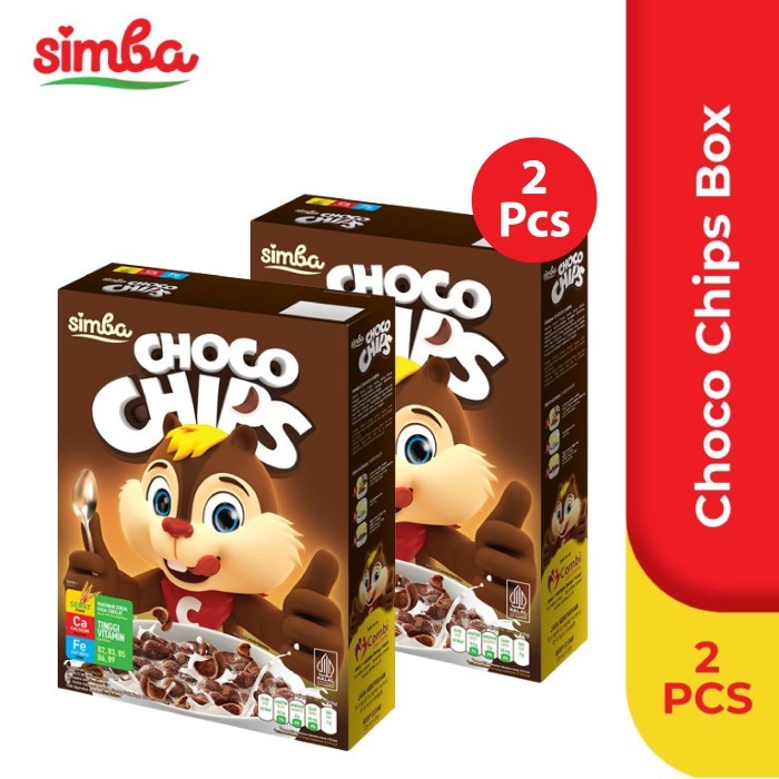 Choco Chips Cereal SIMBA - 2 Choco Chips Box 300 gr Save More | Shopee ...