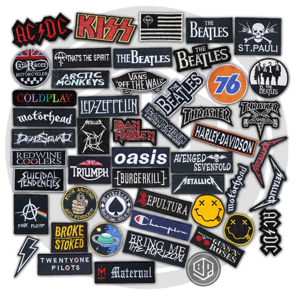 SEWING EMBROIDERY PATCH MUSIC BAND CHARACTER EMBLEM PATCH | Shopee Malaysia