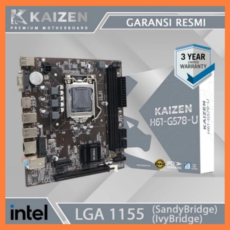 Motherboard KAIZEN H61-G578U DDR3 NVME LGA 1155 | Shopee Malaysia