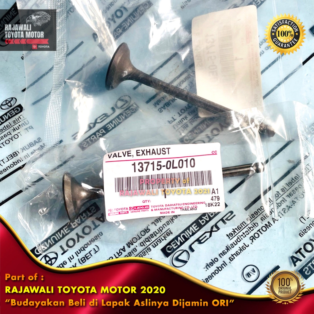 Valve EX Fire Valve Innova, Fortuner, Hilux 2500cc 2KD Diesel Exhaust ...