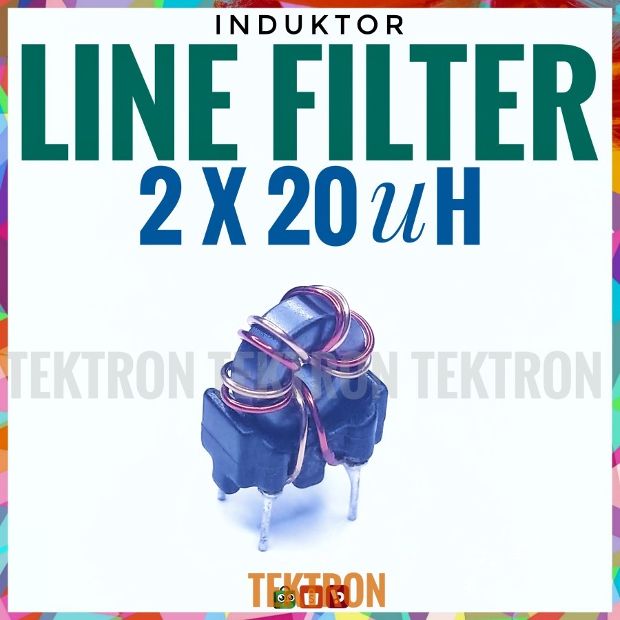 Inductor 20uH LINE FILTER 1:1 Toroid FERTIL Toroid 2X 0.02mH INDUCTOR ...