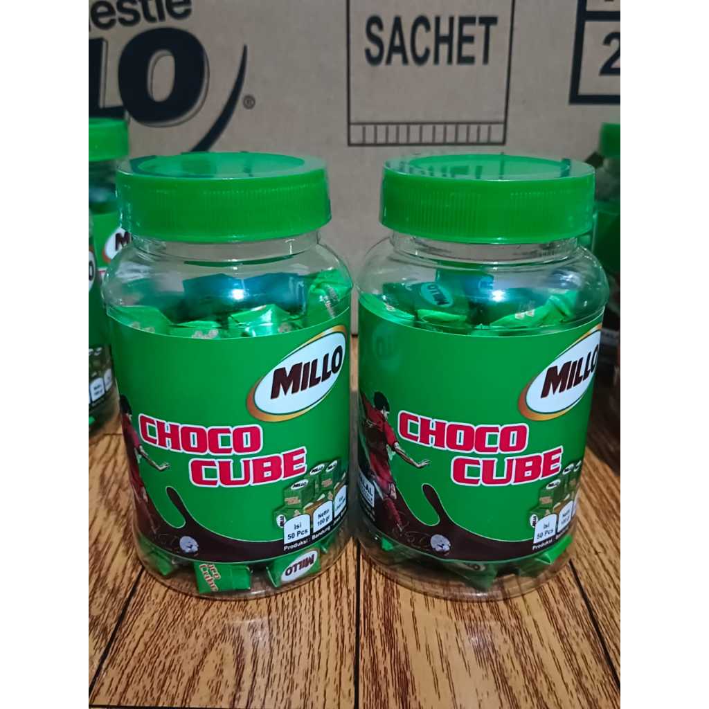 LOKAL Milo/millo Cube Local 2 Jars (Per Jar Contains 50 Cubes) | Shopee ...