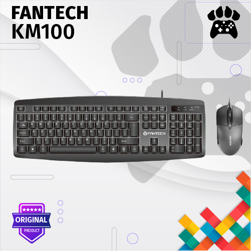 Fantech KM100 Keyboard Mouse Office Combo | Shopee Malaysia