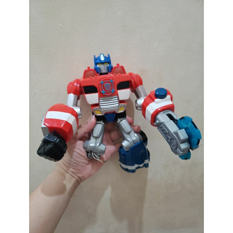 Action figure robot Optimus prime junk foot minus foot playskol ...