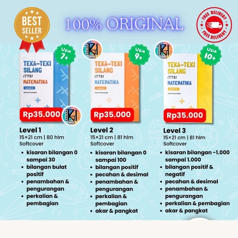 Original AHLAN LEVEL 1-3 MATHEMATICS TTS BOOK | Shopee Malaysia