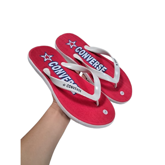 PUTIH New men's distro converse flip flops with super white straps ...