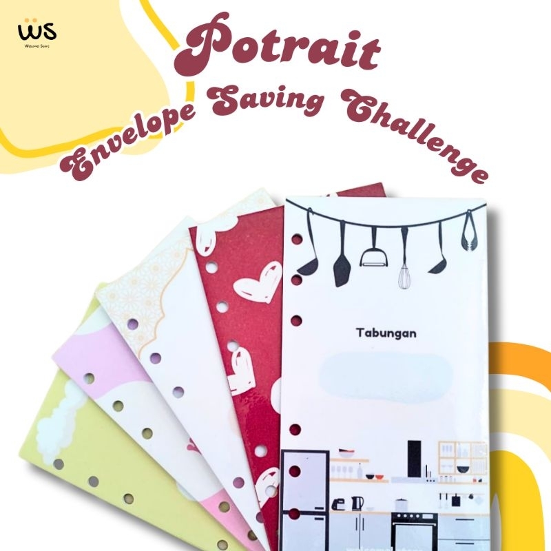 Portrait ENVELOPE SAVING CHALLENGE Lamination/POTRAIT SAVING ENVELOPE ...