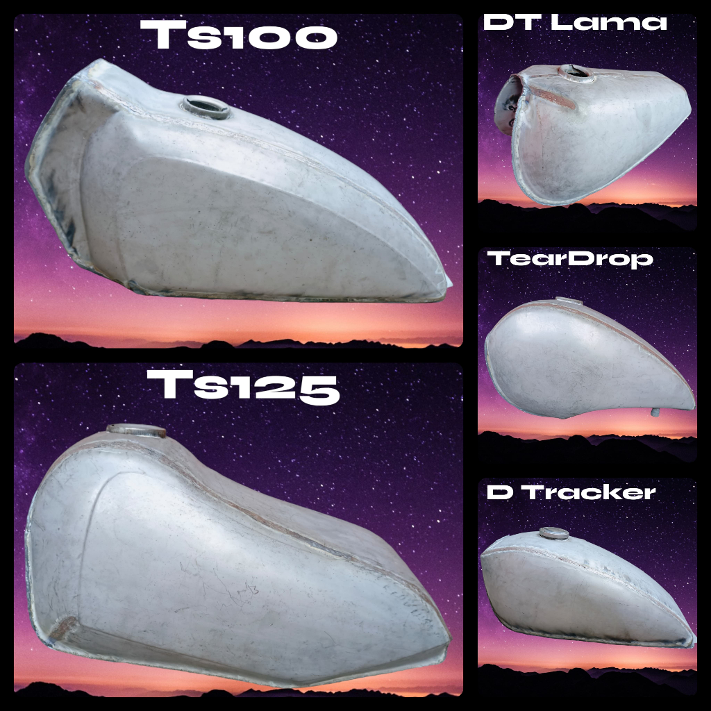 Custom motorcycle tank TS 100 raw Thick TS 125 Japstyle Tank Tank old ...