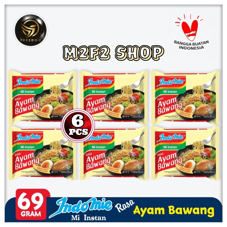Indomie Instant Noodles Chicken Onion Flavor | Bag - 69 gr (6Pcs ...