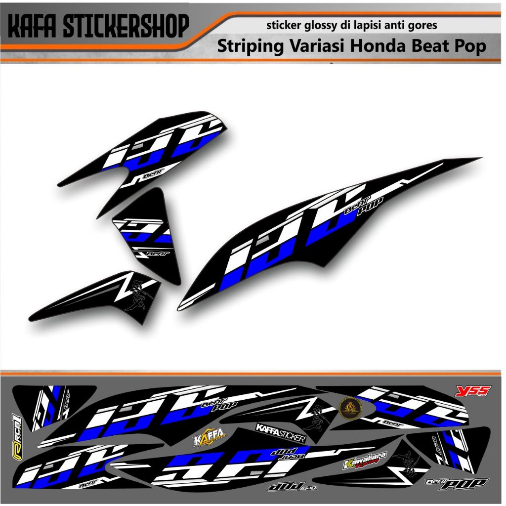 Beat POP Striping Stickers new Design Variations Striping Variations ...